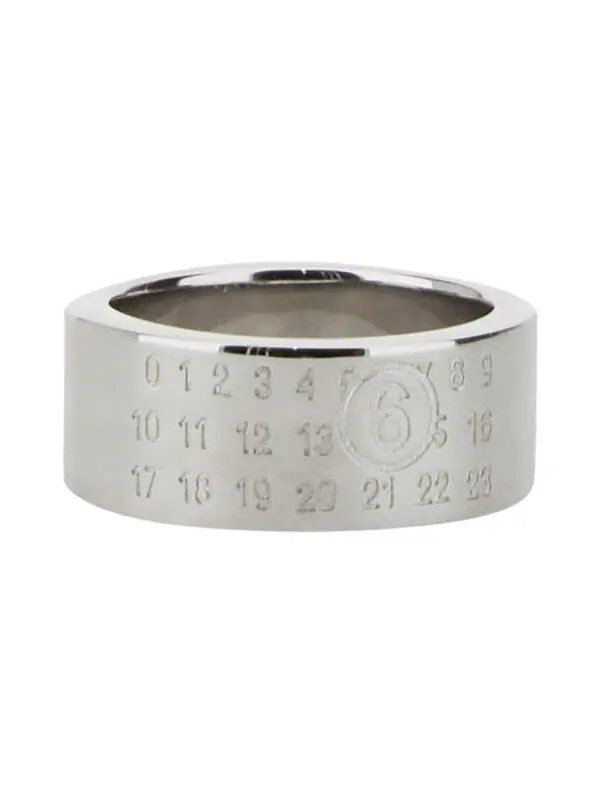 MAISON MARGIELA Anello Con Logo "numeric Signature