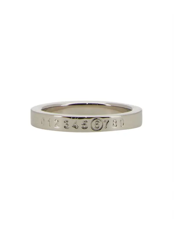 MAISON MARGIELA Anello Con Logo "numeric Minimal Signature" Slim