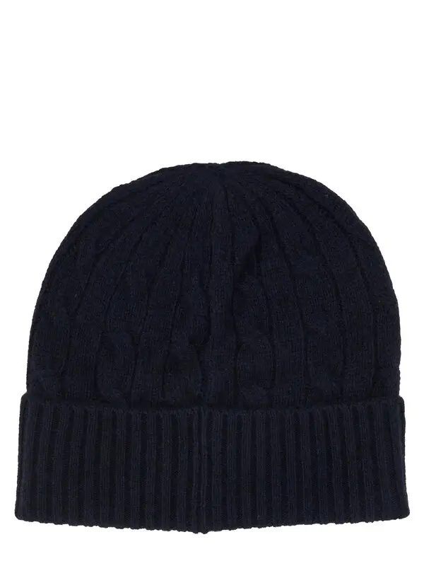 Polo Ralph Lauren Berretto In Lana E Cashmere A Trecce