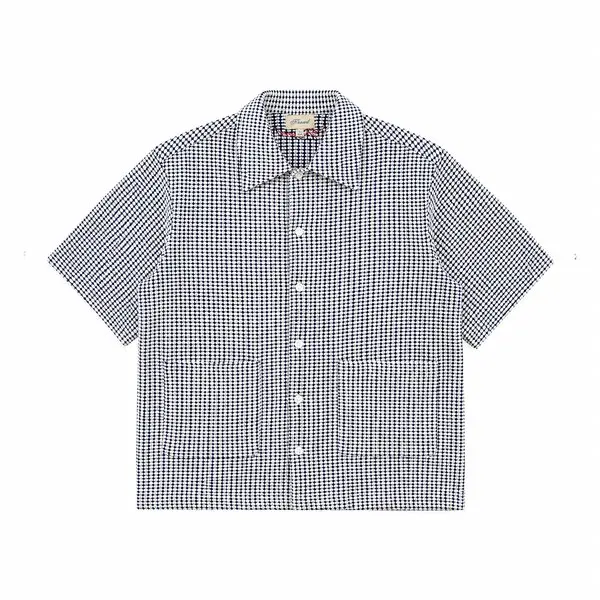 NOEND Textured Convertible Collar Shirt In Cloud - Blue