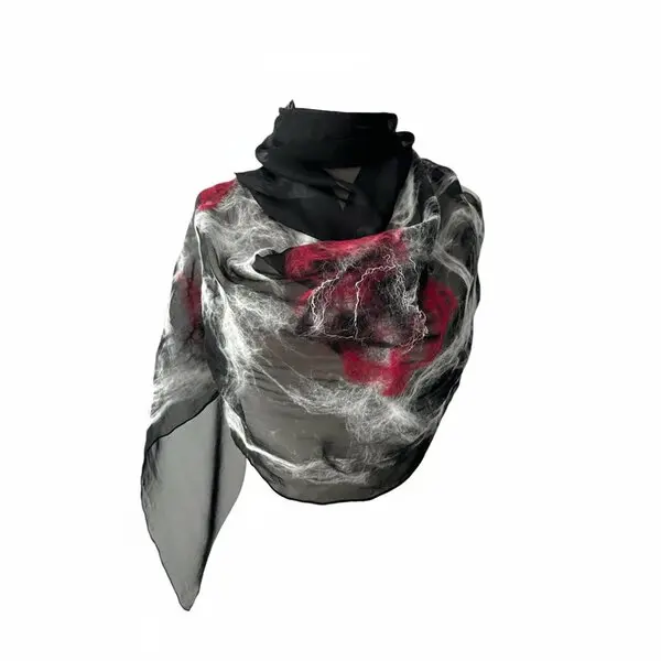 MARYELL Galaxy Handcrafted Silk Scarf