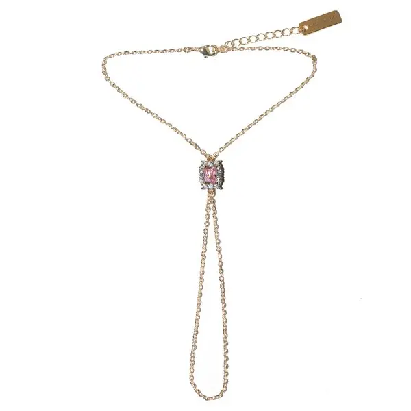 STUDIO BALOGE Carre V-line Hand Chain - Green