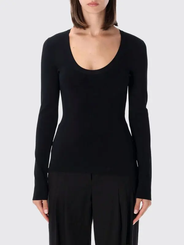 Stella McCartney Slim Fit Long-sleeved U-neck Knit Top