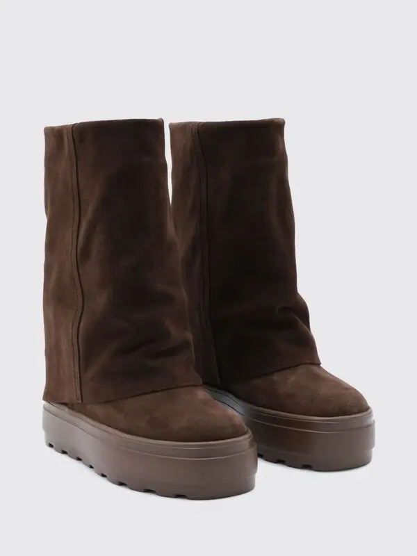 Casadei Suede Knee-high Wedge Boots