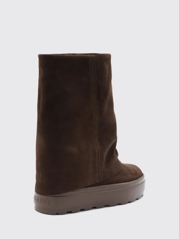 Casadei Suede Knee-high Wedge Boots