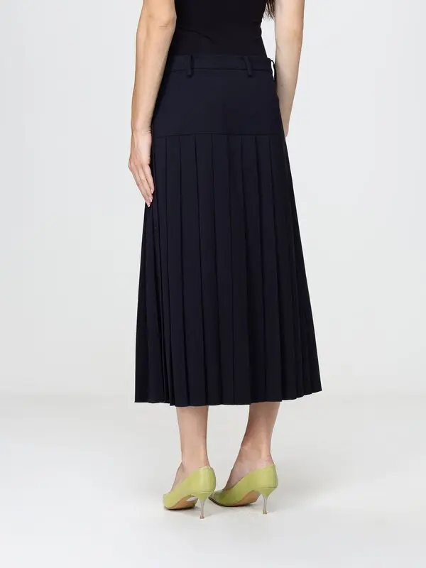 N° 21 Pleated Midi Skirt