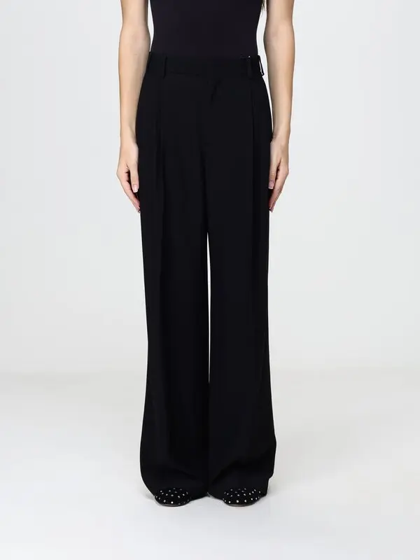 N° 21 Tailored Wide Leg Trousers - Black