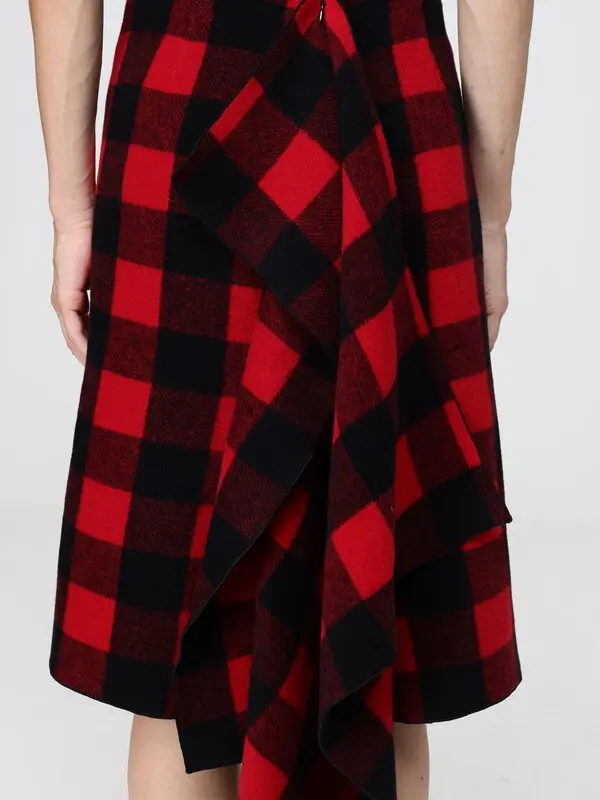 N° 21 And Black Checkered Skirt - Red