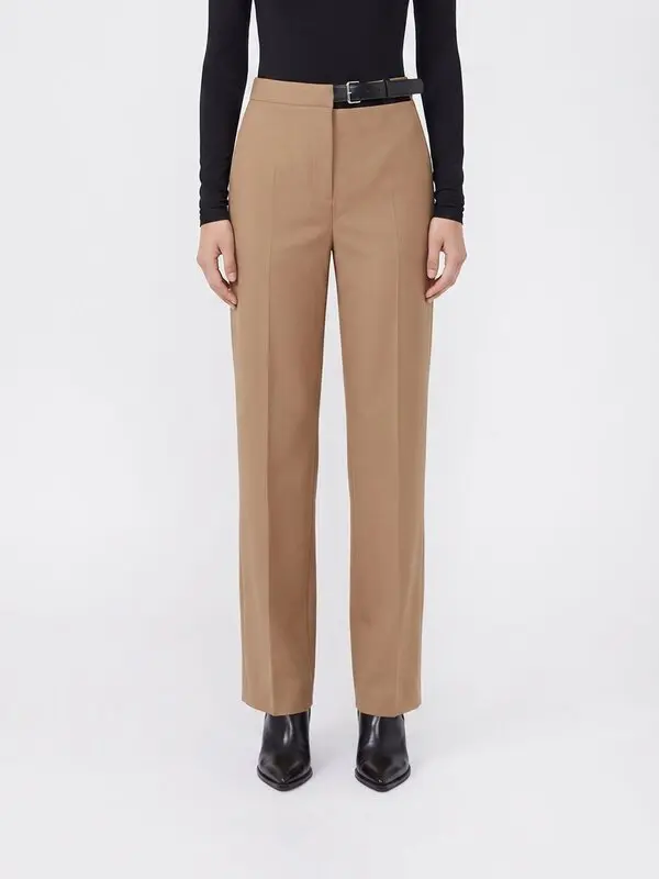 SEMICOUTURE Wool Blend Trousers - Brown