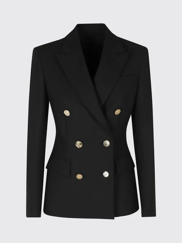 DONDUP Double-breasted Viscose Blazer With Peak Lapels And Metal Buttons
