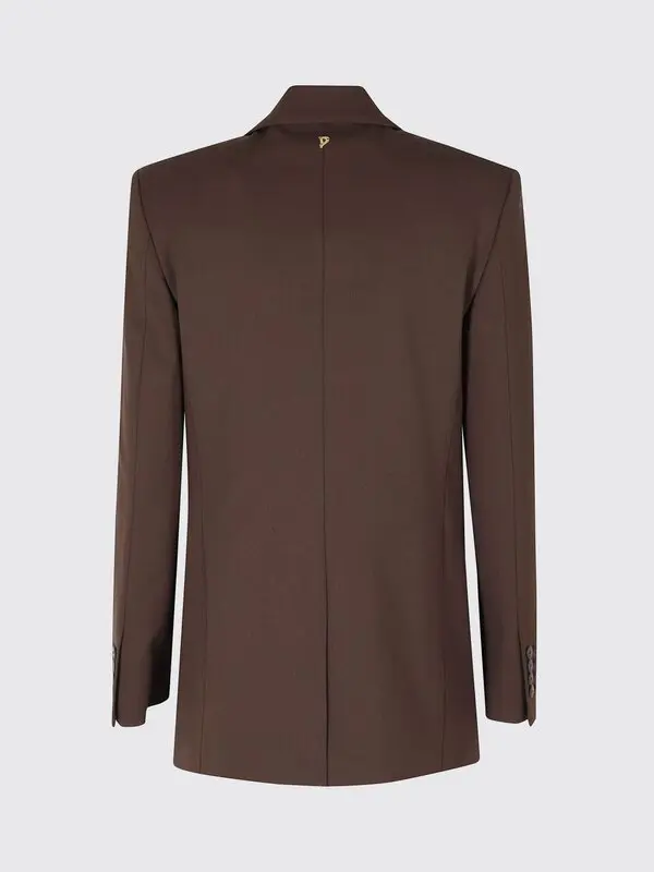 DONDUP Cropped Double-breasted Wool Blazer With Peak Lapels