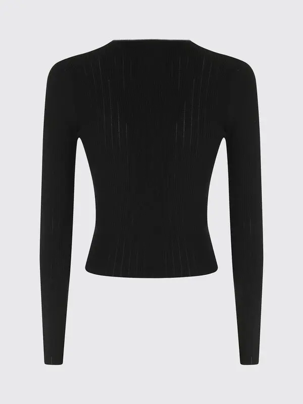 Alexander Wang Zip-up Ribbed Knit Sweater