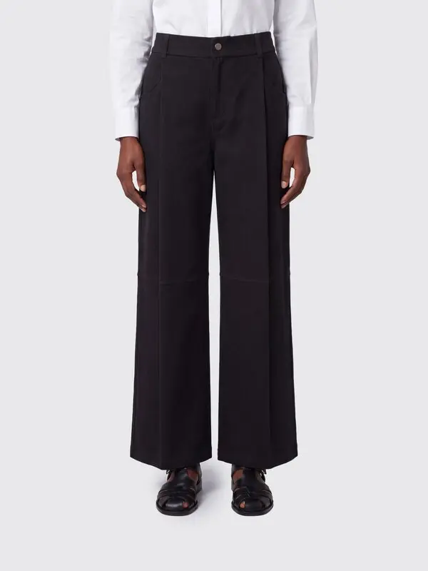 Brunello Cucinelli Wide-leg Cotton And Silk Blend Trousers With Pleats
