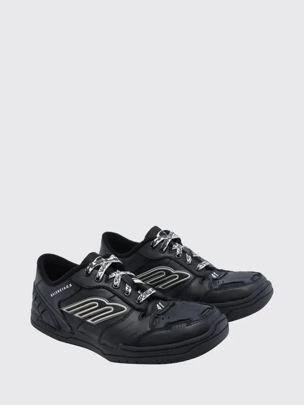 Balenciaga Leather Lace-up Sneakers