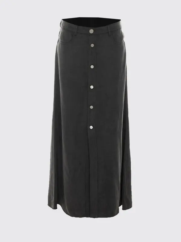 Pinko A-line Midi Skirt With Button Detail