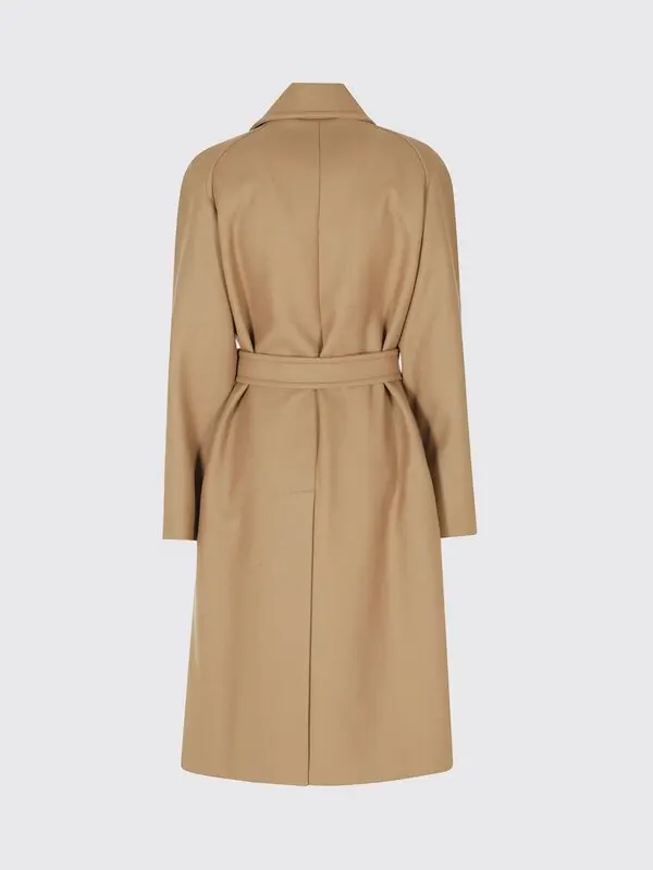FAY Long Double-breasted Wool And Cashmere Coat With Belt And Toggles