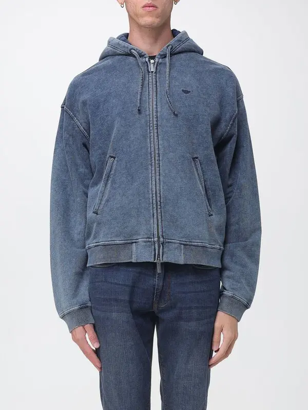 Emporio Armani Zip-up Hoodie - Navy