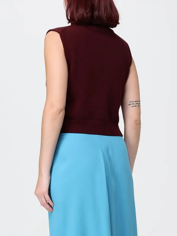 JIL SANDER Sleeveless Turtleneck Knit Top
