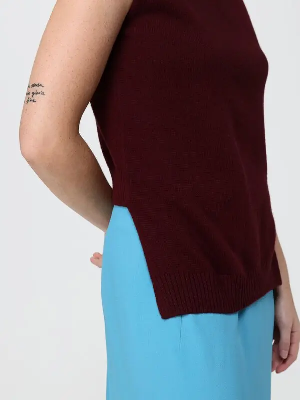 JIL SANDER Sleeveless Turtleneck Knit Top