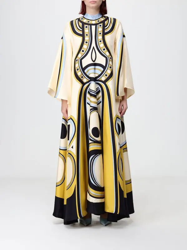 La DoubleJ Printed Maxi Dress - Ivory