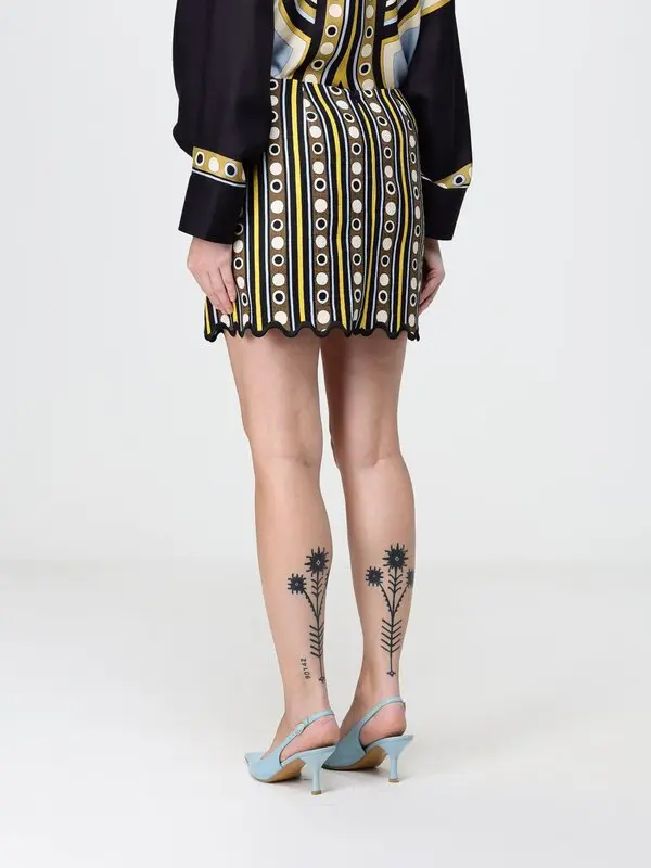La DoubleJ Printed A-line Skirt