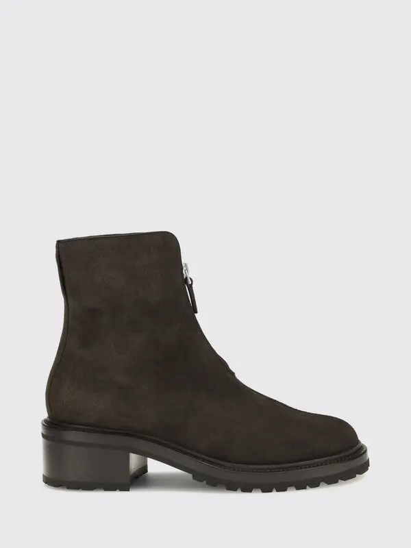 THE ROW Hike Suede Ankle Boots With Lug Sole - Brown