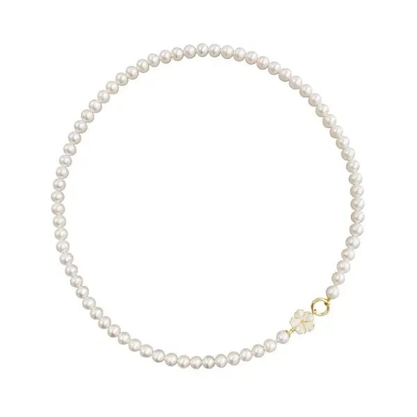 ALEGORIA JEWELLERY White / Gold Bavella Pearl Necklace White - White/gold