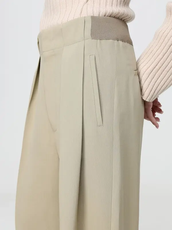 Victoria Beckham Tailored Wide Leg Trousers - Grey