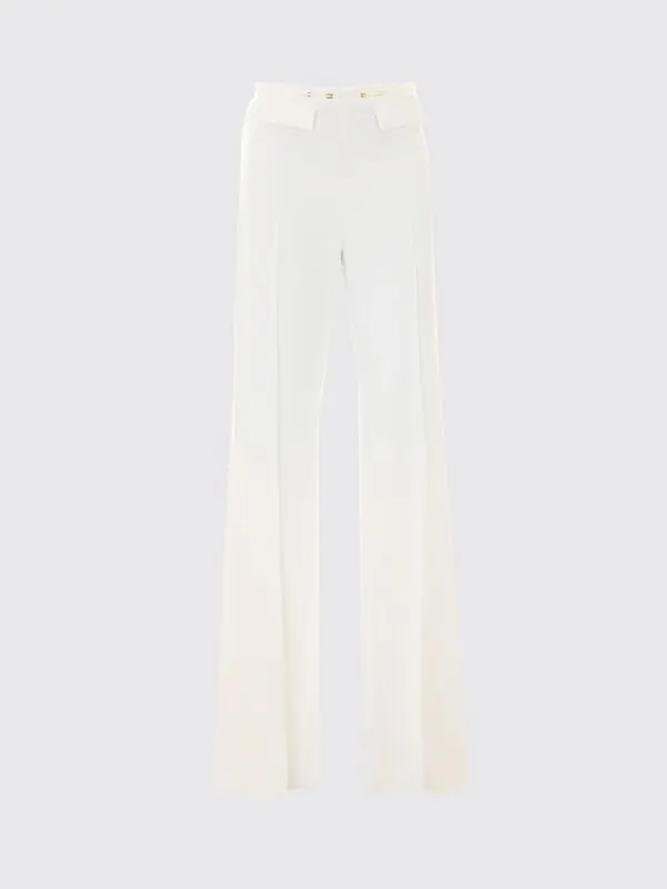 Elisabetta Franchi High-waisted Trousers - White