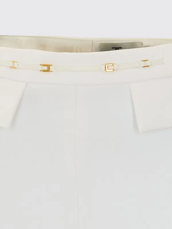 Elisabetta Franchi High-waisted Trousers - White