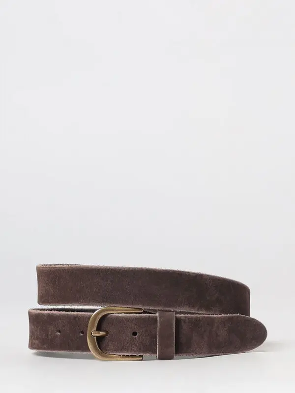 SEBAGO Adjustable Suede Leather Belt - Dark