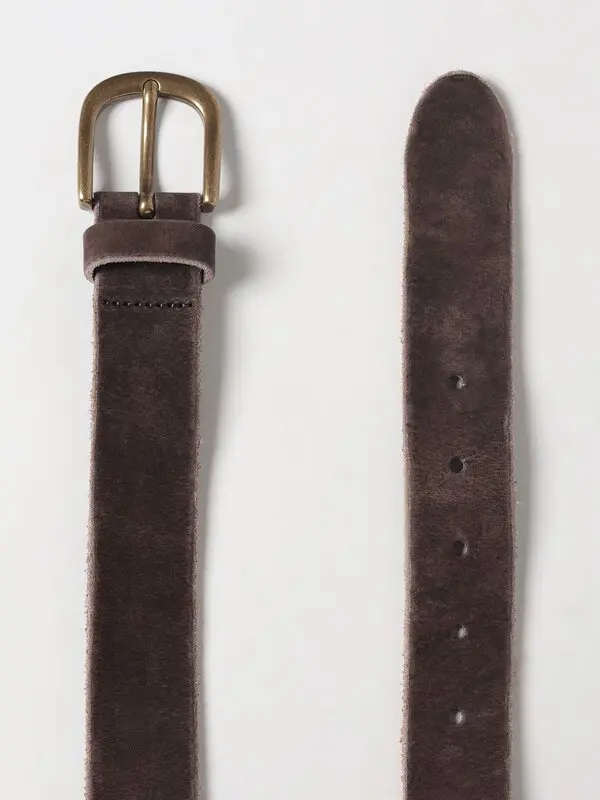 SEBAGO Adjustable Suede Leather Belt - Dark