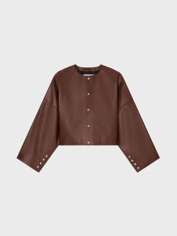Celine Buttoned Jacket - Brown