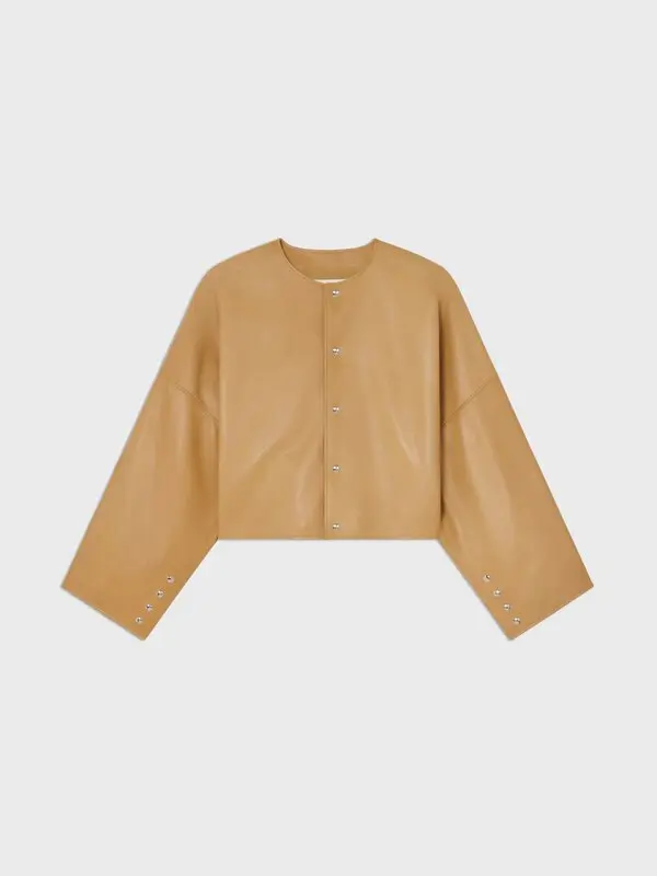 Celine Buttoned Jacket - Camel