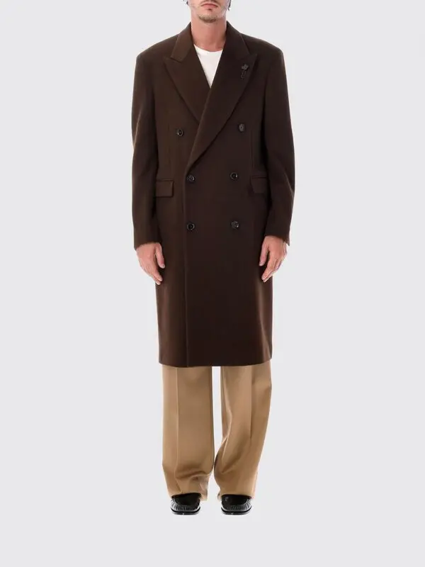 LARDINI Ghost Double-breasted Virgin Wool Coat