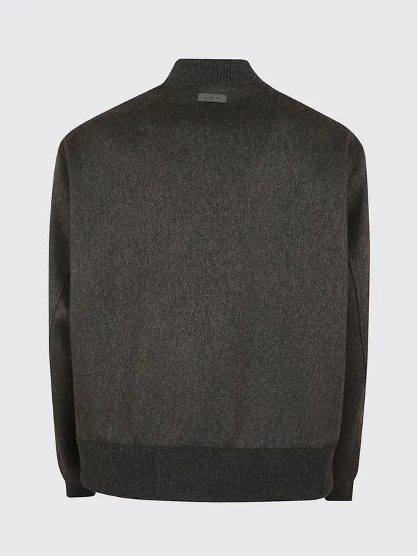 LARDINI Virgin Wool Bomber Jacket - Grey