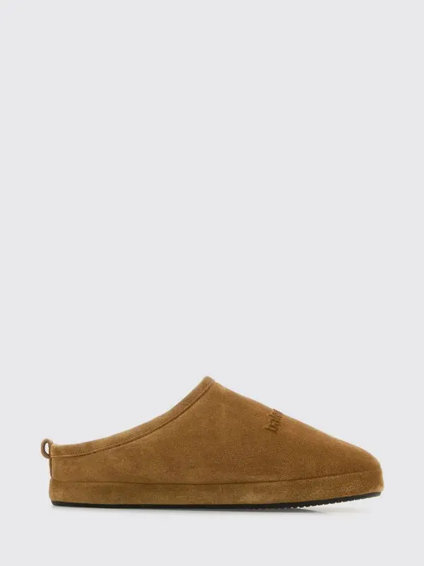 Balenciaga Suede Slip-on Sandals - Brown