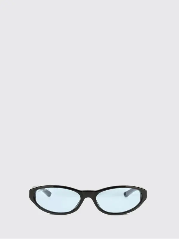 Balenciaga Neo Oval-frame Sunglasses In Recycled Acetate With Logo