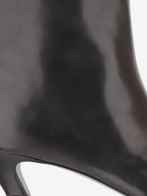 Khaite Arizona Low-heeled Calfskin Ankle Boots