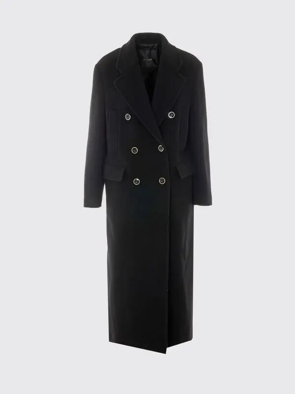 Pinko Double Breasted Coat - Black