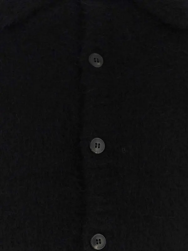 Dries Van Noten Polo-style Alpaca And Merino Wool Blend Cardigan