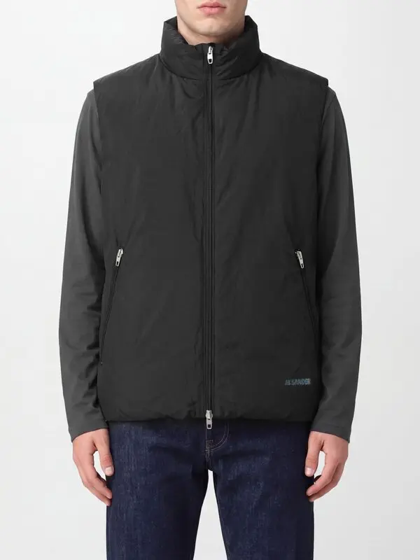 JIL SANDER Ghost Capsule Padded Nylon High Neck Gilet