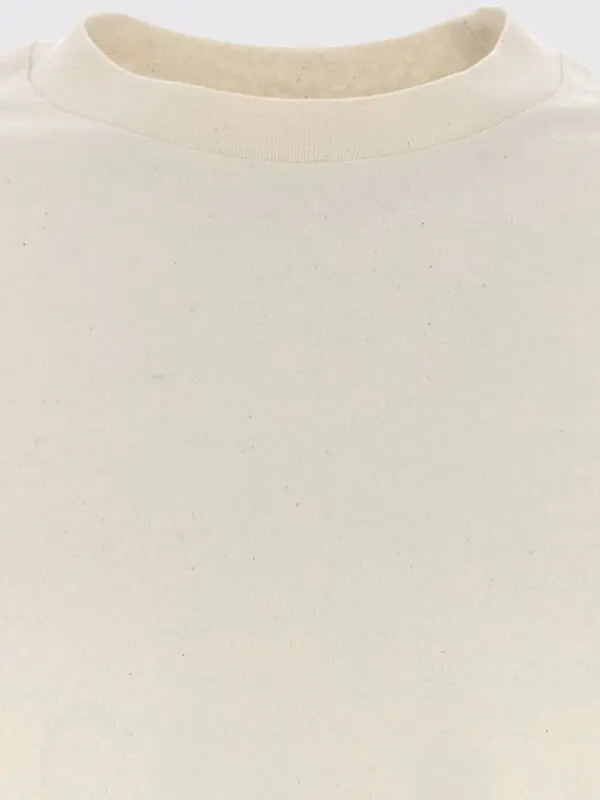 THE ROW Short-sleeved Cotton T-shirt With Crew Neck And Dropped Shoulders