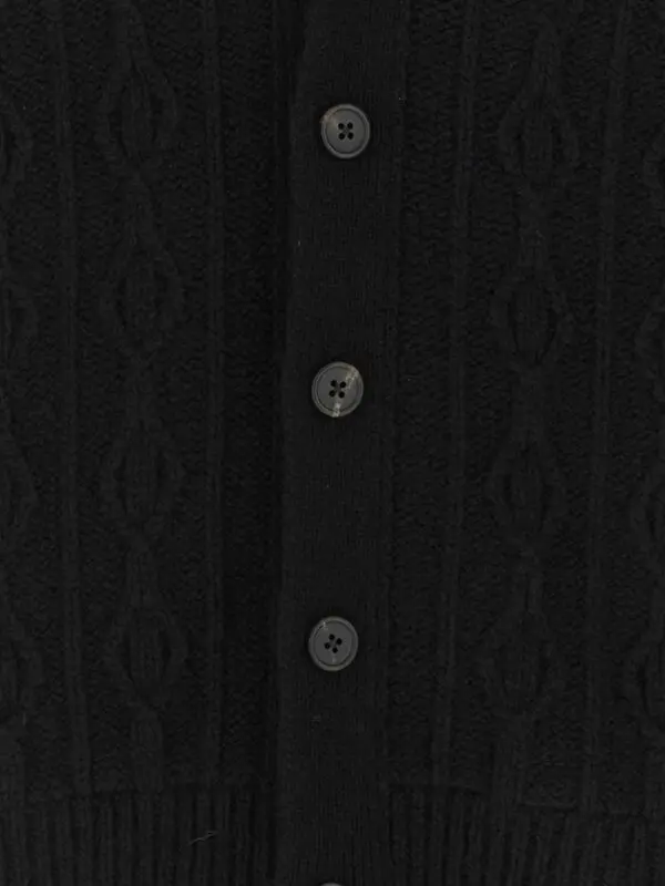 THE ROW V-neck Pure Cashmere Cardigan
