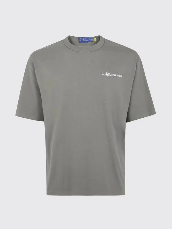 Polo Ralph Lauren Crewneck Cotton T-shirt With Contrast Logo - Green