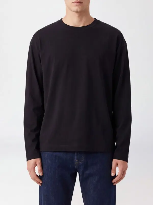 Dries Van Noten Relaxed Fit Long-sleeved Cotton T-shirt - Black