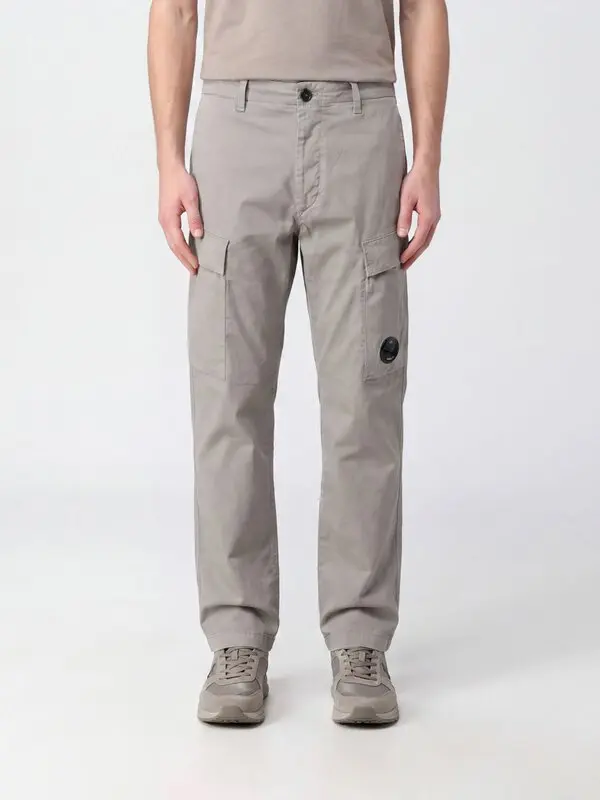 C.P. COMPANY Straight Leg Cargo Trousers - Beige