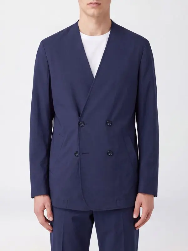Emporio Armani Double Breasted Jacket - Blue