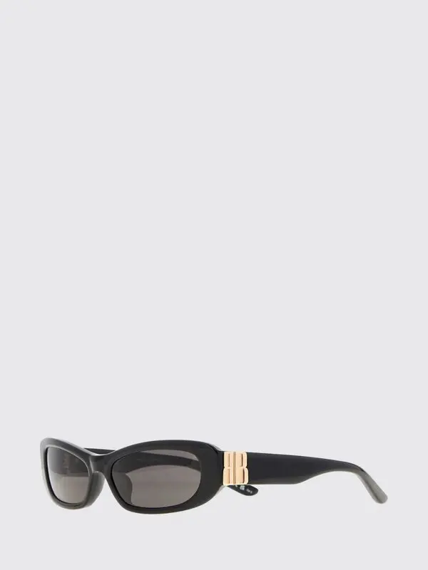 Balenciaga Cosmo Rectangular Sunglasses In Recycled Acetate - Black