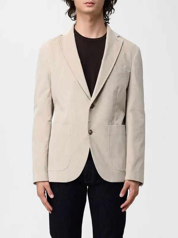 BROOKSFIELD Single-breasted Stretch-cotton Corduroy Blazer With Patch Pockets